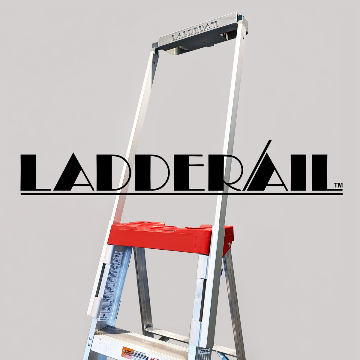 LADDERAIL™ Universal Step Ladder Safety Handrail Attachment Accessory